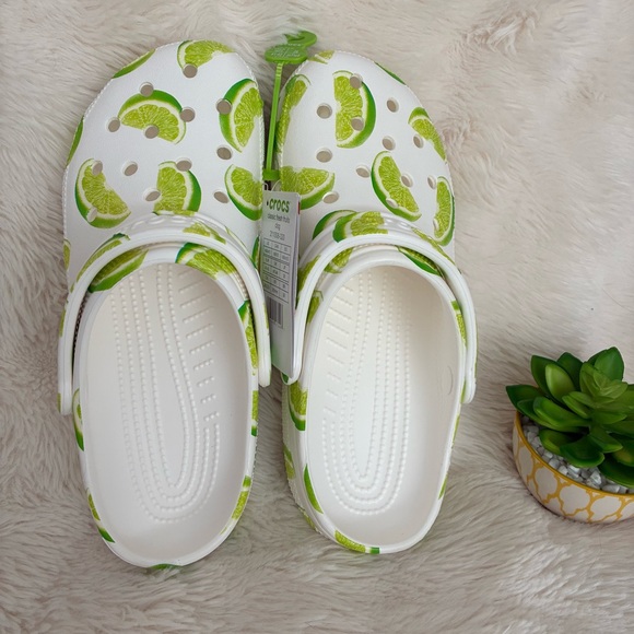 CROCS | Shoes | Crocs Classic Fresh Fruits Lime Clog | Poshmark